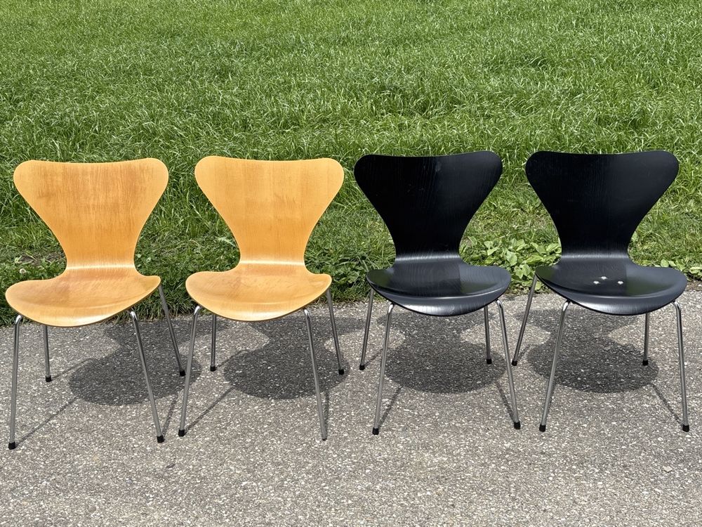 4x Design Stuhl Arne Jacobsen für FRITZ HANSEN Dänemark (Gebraucht) in ...