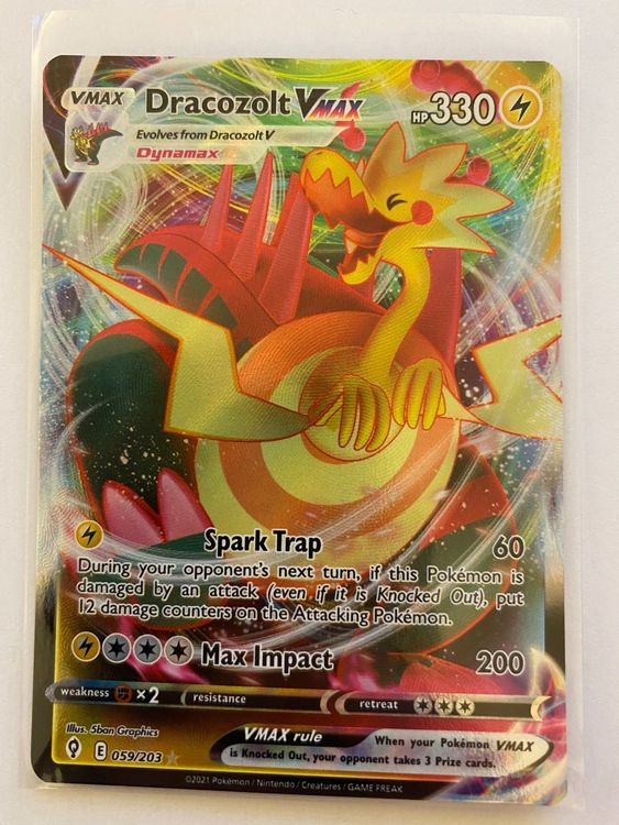 Pokemon Dracozolt VMax 059/203 Evolving Skies EN | Kaufen auf Ricardo