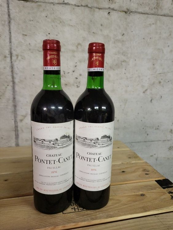 2 Flaschen Chateau Pontet Canet 1976 (Gebraucht) in Untersiggenthal für ...