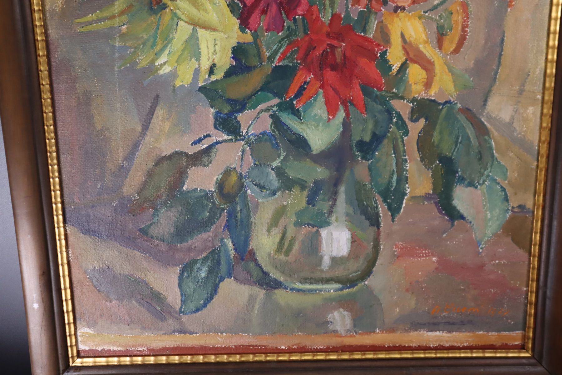 August CUENI (1883-1966) - Orginal Gemälde - Stilleben (Gebraucht) in ...