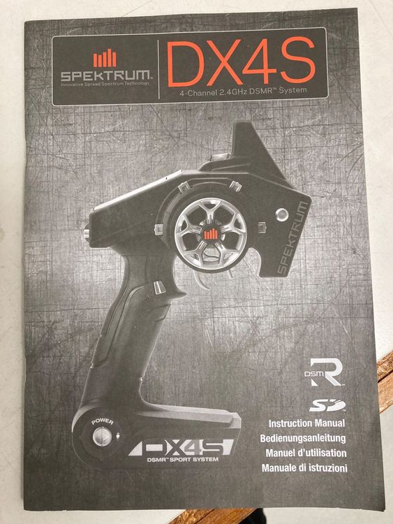 Spektrum DX4S Sender inkl. SR410 2.4 Ghz, DSMR (4 Kanal) (Gebraucht) in ...