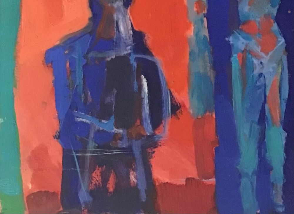 André BRECHET (1921-1993) Jesus Gemälde mit Personen | Acheter sur Ricardo