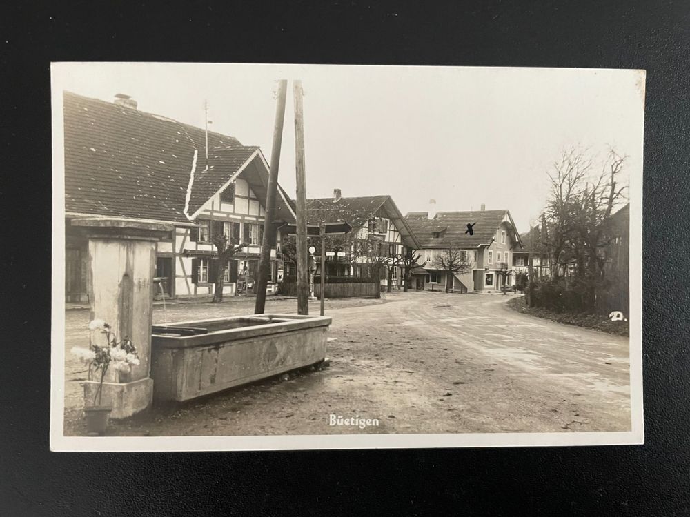 AK BE Büetigen bei Lyss (Berner Seeland) Dorfpartie (Gebraucht) in Thal für CHF 15 – mit ...