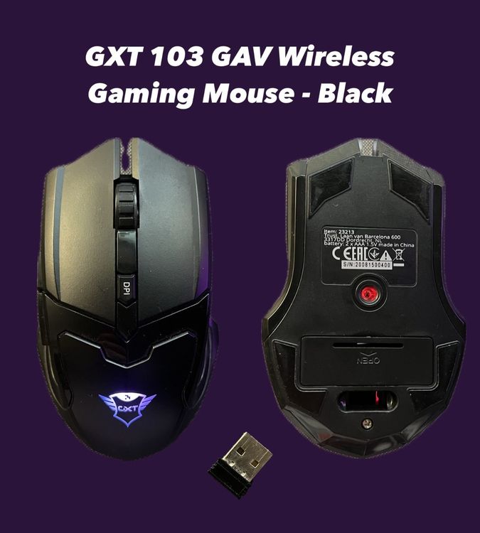 GXT 103 Gav Wireless Gaming Mouse - Schwarz (Gebraucht) in Geuensee für ...