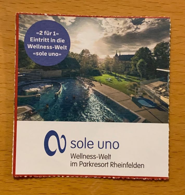 Sole Uno 2 für 1 Eintritt (auch für Tageskarte einlösbar) (Neu (gemäss Beschreibung)) in ...