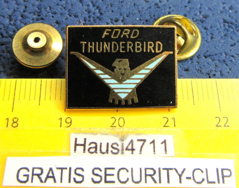 FORD THUNDERBIRD US-CAR AUTO LOGO PIN ENAMEL TOP-QUALITÄT2CM (Gebraucht) in Ettingen für CHF 9. ...