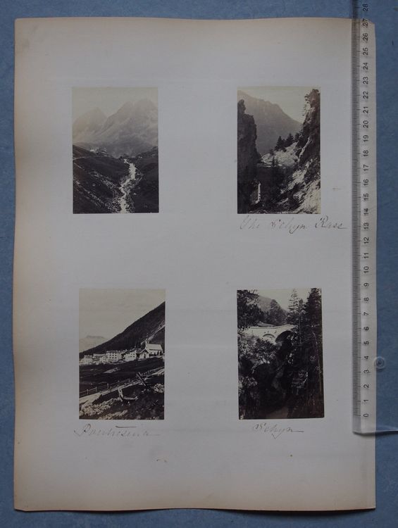 7x Photographie Albumin Engadin St.Moritz Chur Schyn 1880 (Gebraucht ...