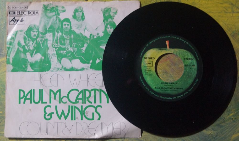 Wings, McCartney, Helen Wheels, Vinyl Single (Gebraucht) in Zuben für ...