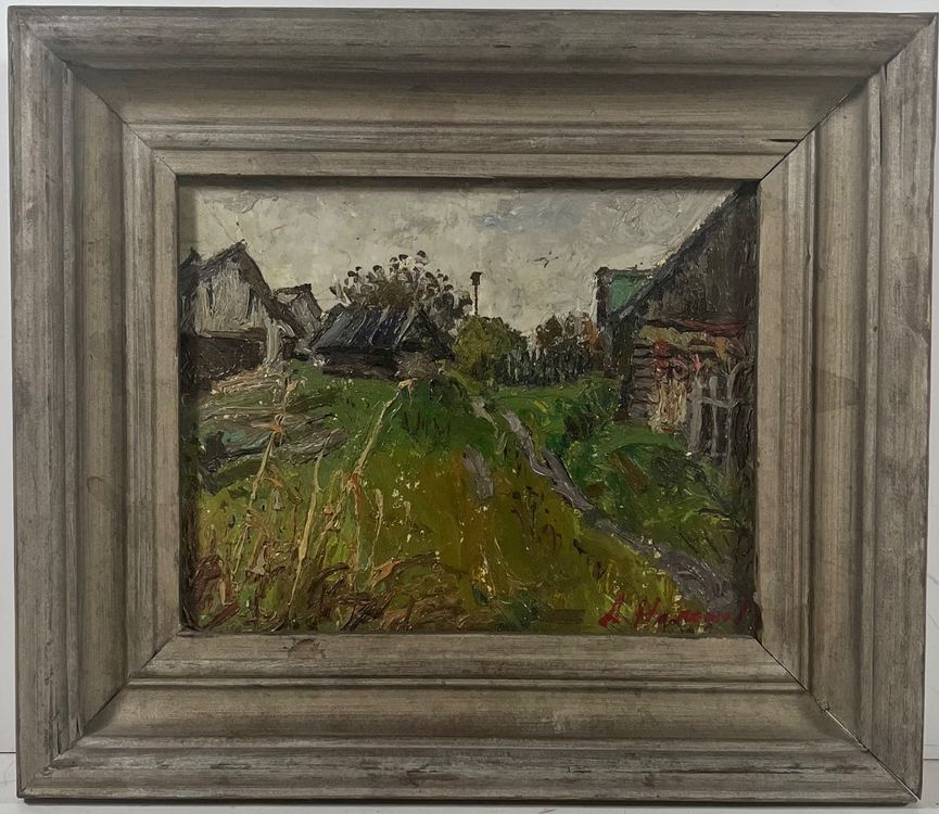 Russische Dorf Szene Gemälde , Unleserlich Signiert (Gebraucht) in Root für CHF 19 – mit ...