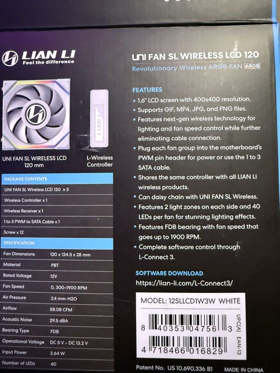 1x Lian Li UNI FAN SL WIRELESS inkl. Controller (Gebraucht) in Uster ...