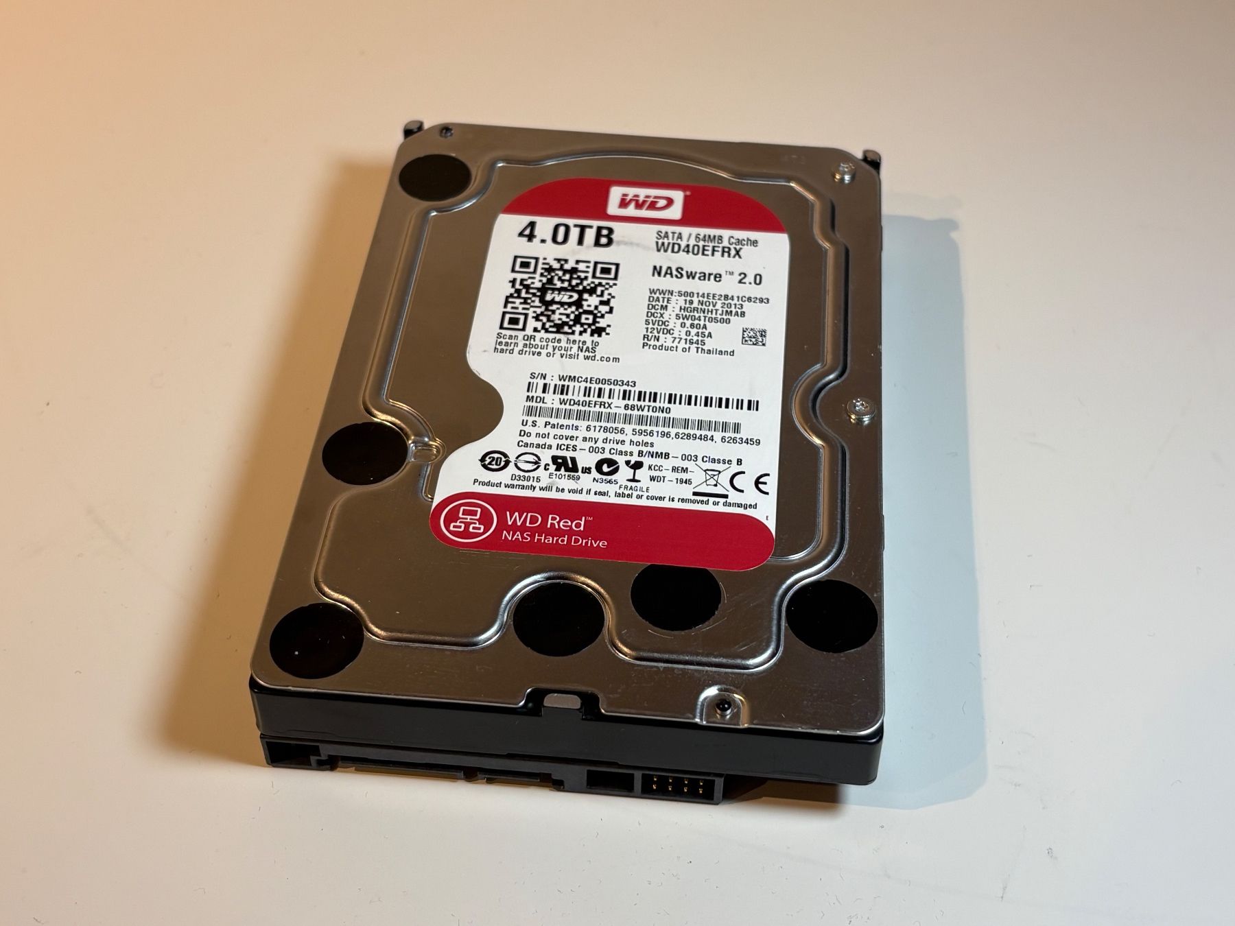 WD Red 4TB NAS Hard Drive WD40EFRX (Gebraucht) in Allschwil für CHF 39 ...