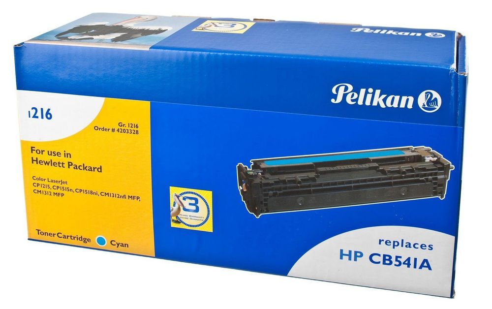 Cyan Toner zu HP Color LaserJet CP1215/CP1515, CB541A / 125A (Neu und ...