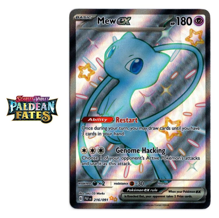 Paldean Fates Mew ex Shiny Ultra Rare 216/091 EN | Kaufen auf Ricardo