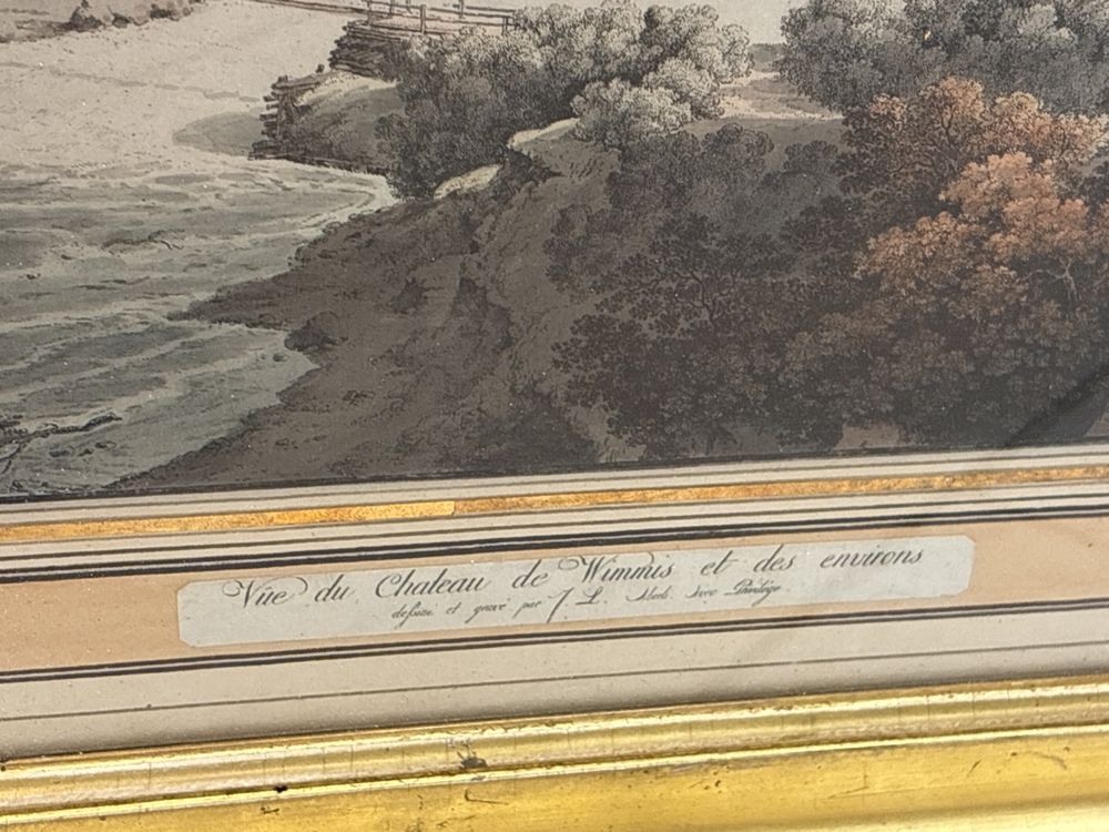 Johann Ludwig ABERLI (1723-1786) Vue du chateau de Wimmis (D'occasion ...