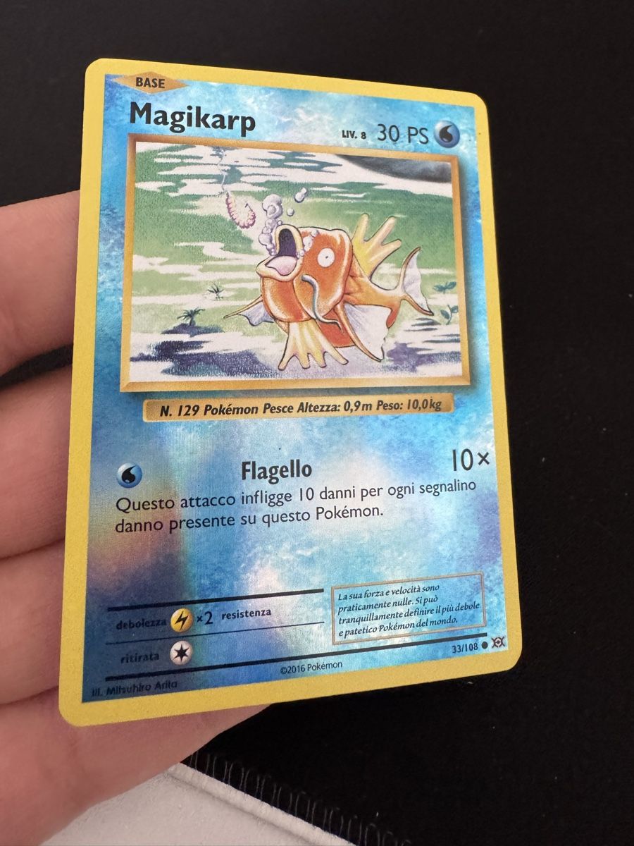 Magikarp 33/108 – Reverse Holo – Common – NM (Neu (gemäss Beschreibung ...