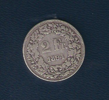 CH 2 Fr. 1894 Silber Gebraucht | Kaufen auf Ricardo