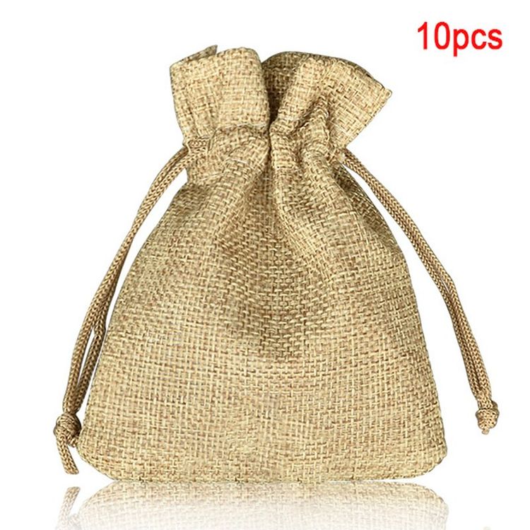 📌10 teile/los 7x9cm Geschenkbeutel Jutesäckchen Säckchen (Neu und ...