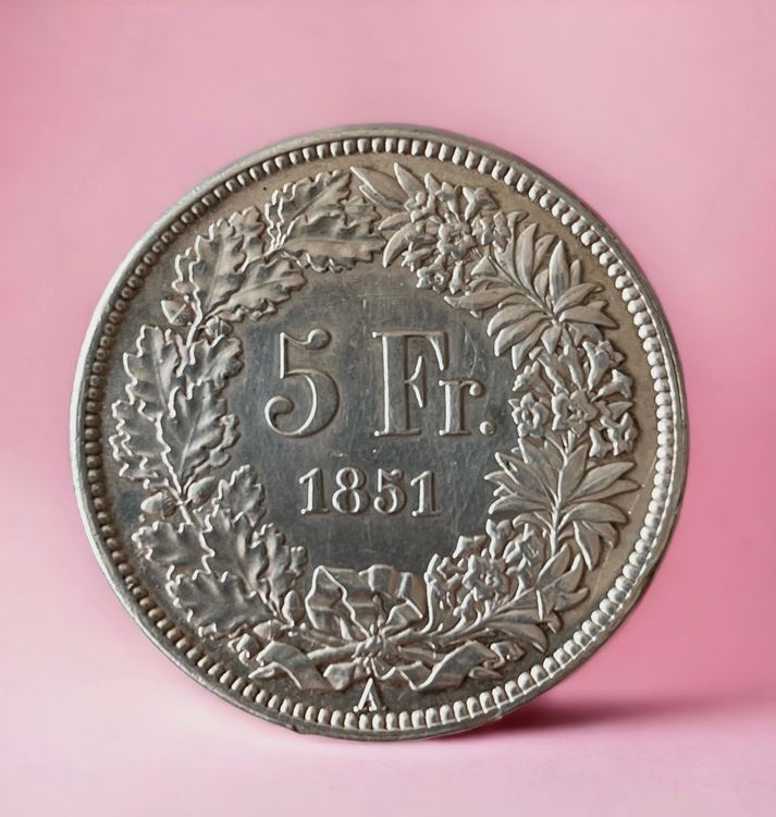 Schweiz 5 Franken Silber Jahrgang 1851 | Kaufen auf Ricardo
