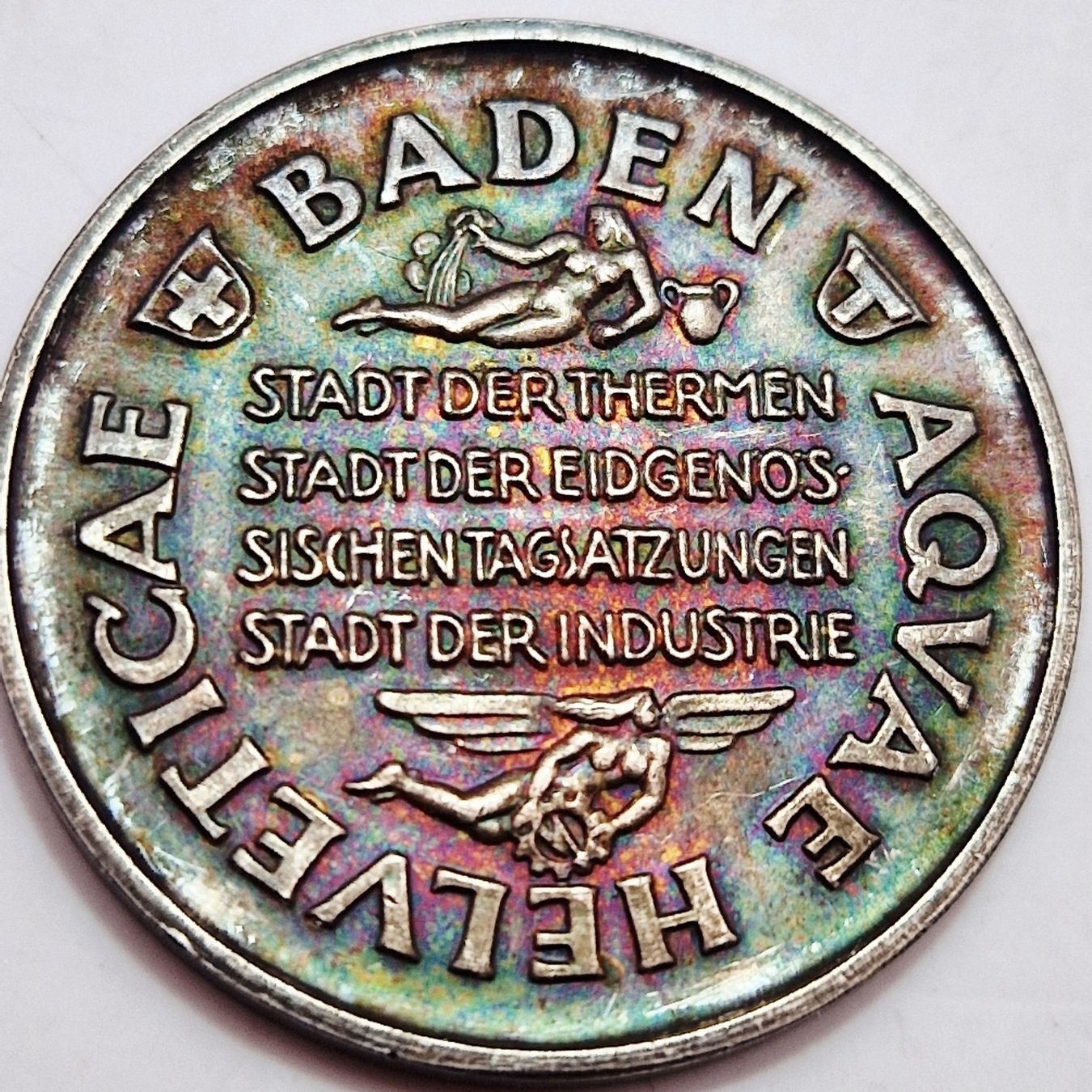 Médaille Argent Badenfahrt 1947 - 100 Ans Chemins de fer (D'occasion) à ...