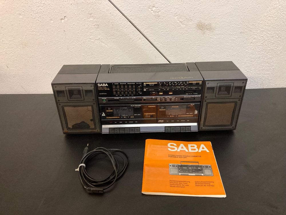 SABA RCP 685 Stereoanlage mit Doppel-Kassettendeck (Gebraucht) in ...