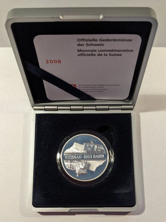 Pièce 20 frs 2008 - Vitznau Rigi bahn/flan bruni (Neu und originalverpackt) in Valeyres-Rances ...