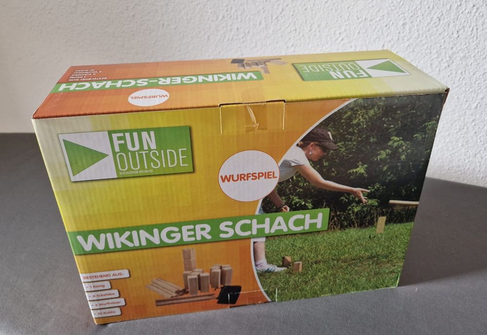 Wikinger Wurfspiel/Wikinger-Schach/Kubb Spiel aus Holz/NEU (Neu und ...