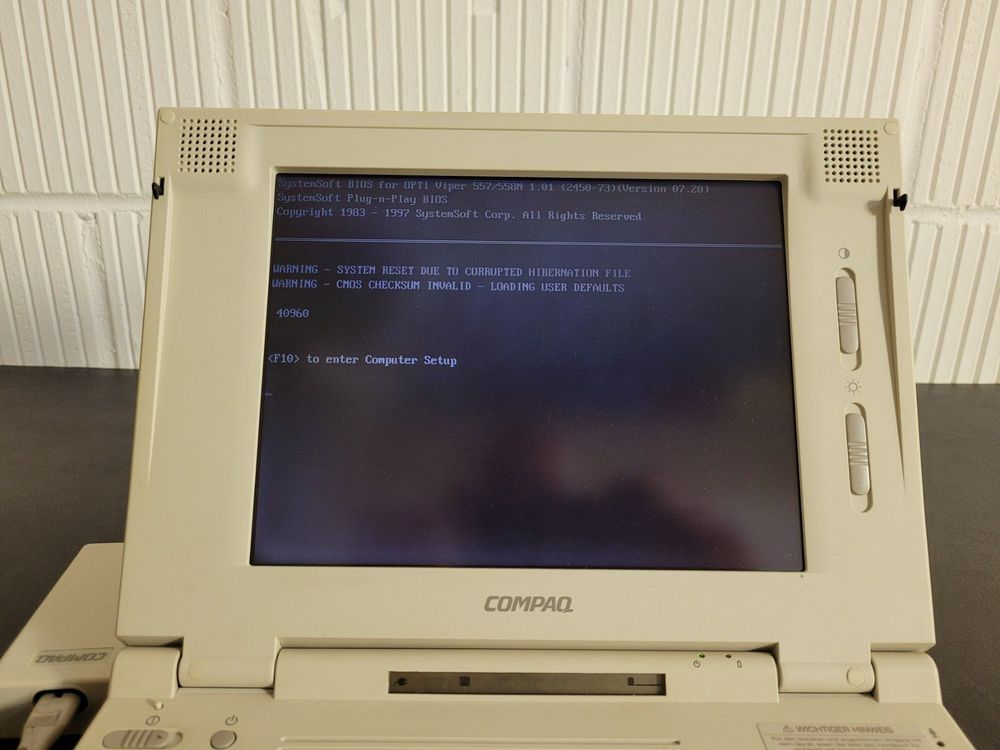 COMPAQ LTE 5000 Notebook Laptop Floppy Disk Windows 95, Word | Kaufen ...