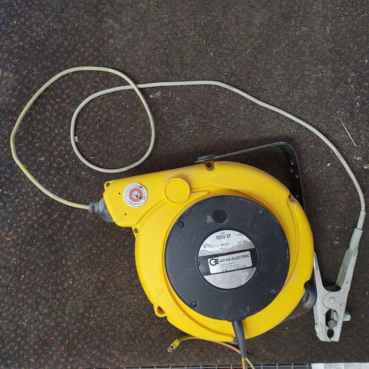 AUTOM. KABELAUFROLLER FÜR ERDUNG ZECA 5834/XF 12,5+1,5 METER (Gebraucht ...