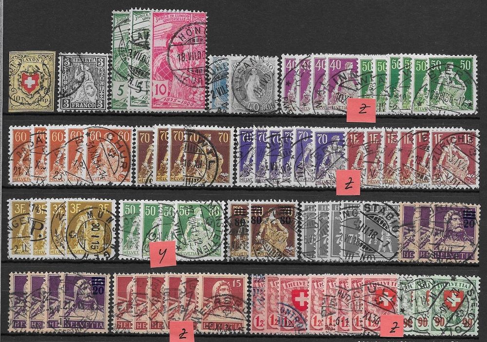 Posten ab 1850 viele Spitzenwerte o SBK ca. 3600.-+ ab 1.- | Kaufen auf ...