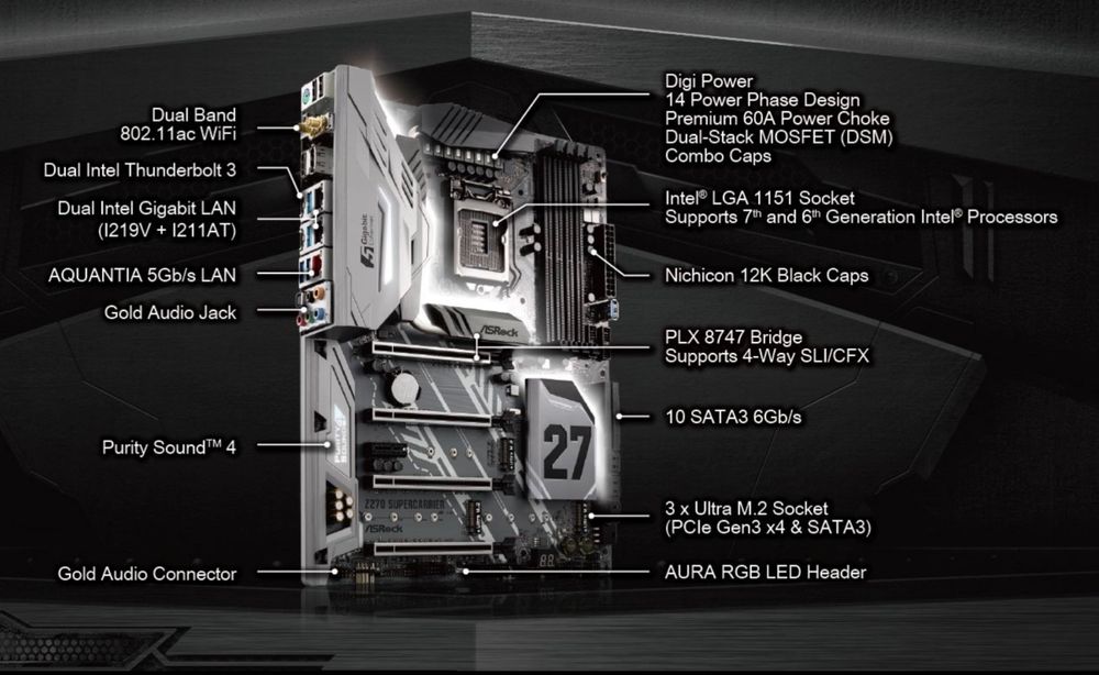 AsRock Z270 SuperCarrier High-End Mainboard | Kaufen auf Ricardo