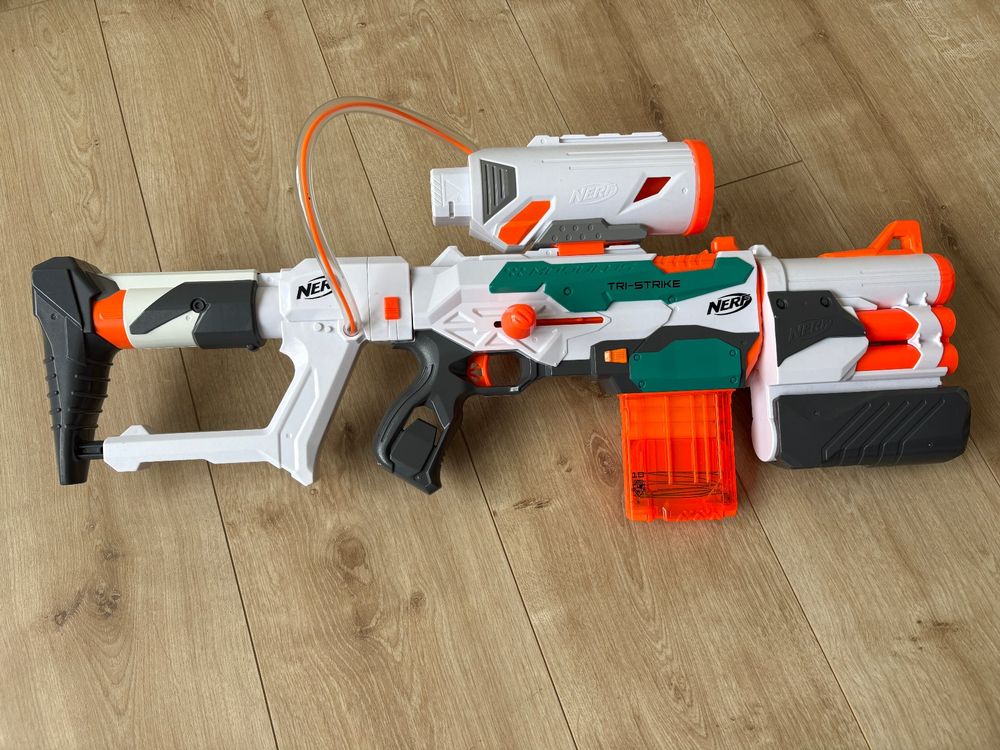 Nerf Modulus Tri-Strike Blaster - Top Zustand für Action! (Gebraucht ...