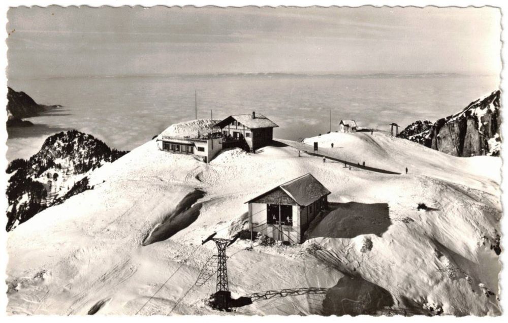 Leysin - Berneuse mit Restaurant+Gondelbahn Luftaufnahme (Gebraucht) in Binningen für CHF 6 ...