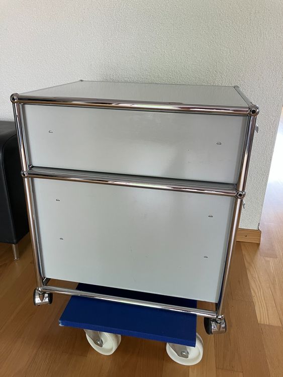 USM Haller Korpus mit 2 Schubladen lichtgrau auf Rollen (Gebraucht) in ...