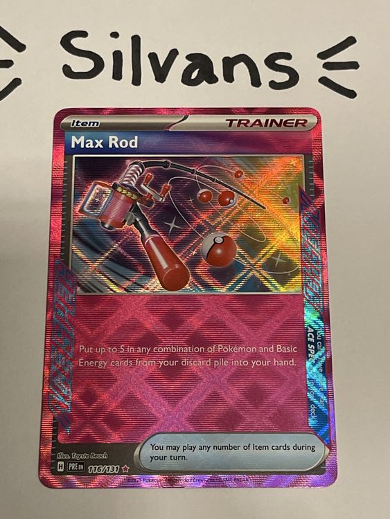 Max Rod 116/131 Prismatic Evolutions Englisch (Neu (gemäss Beschreibung ...