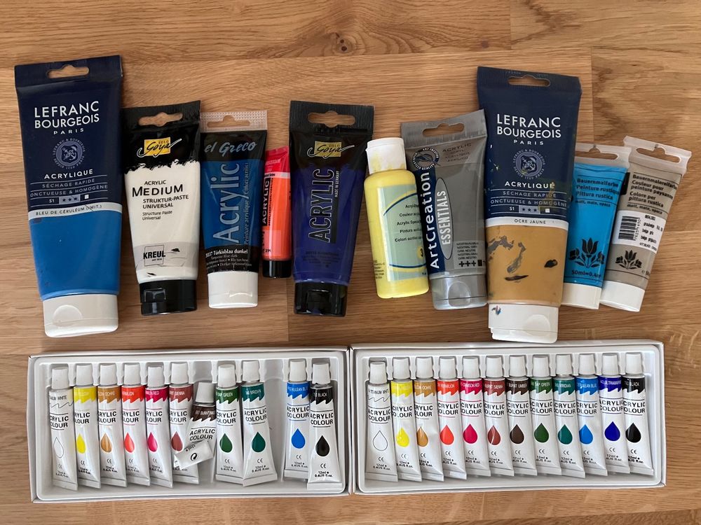 Acrylfarben / Künstlerfarben (Neu (gemäss Beschreibung)) in Basel für CHF 6 – mit Lieferung auf ...