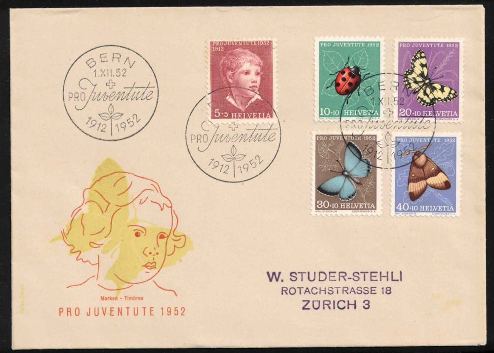 Pro Juventute 1951, FDC mit Illustration P4 (Neu (gemäss Beschreibung)) in Nuglar für CHF 55 ...