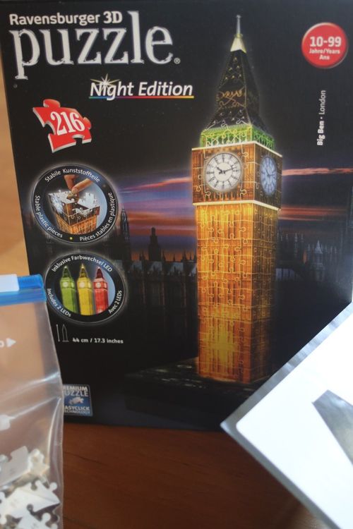 Ravensburger 3D Puzzle night edition Big Ben (Gebraucht) in St. Gallen ...