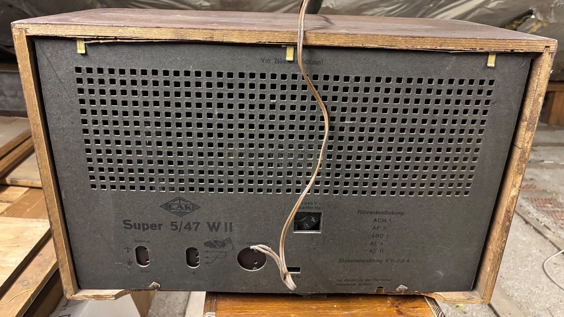 EAK Röhrenradio (5/47 W II) aus der DDR (Gebraucht) in Zürich für CHF ...