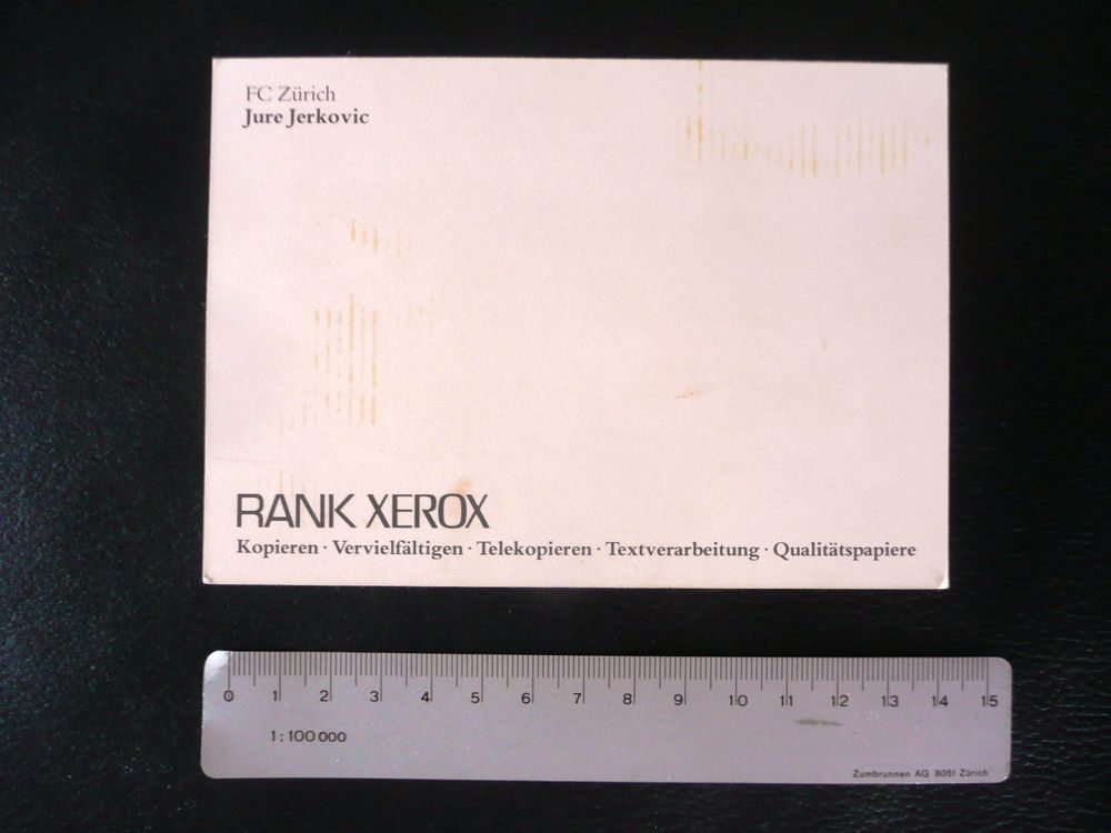 original Autogrammkarte JURE JERKOVIC (Gebraucht) in Zürich für CHF 41 ...