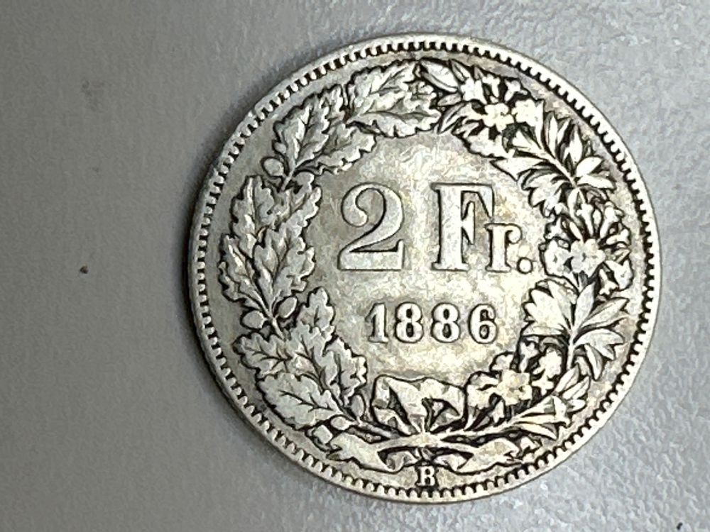 2Fr.Silber Schweiz 1886 ss | Kaufen auf Ricardo