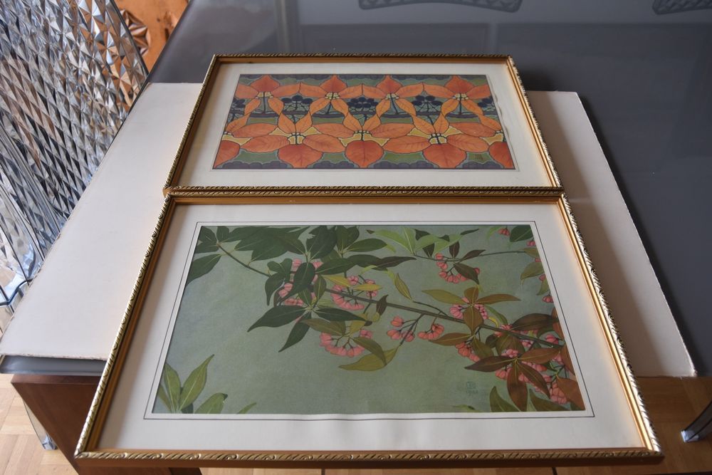 Lot 2 Blätter aus Feuille d'Automne von Philippe Robert (Gebraucht) in ...