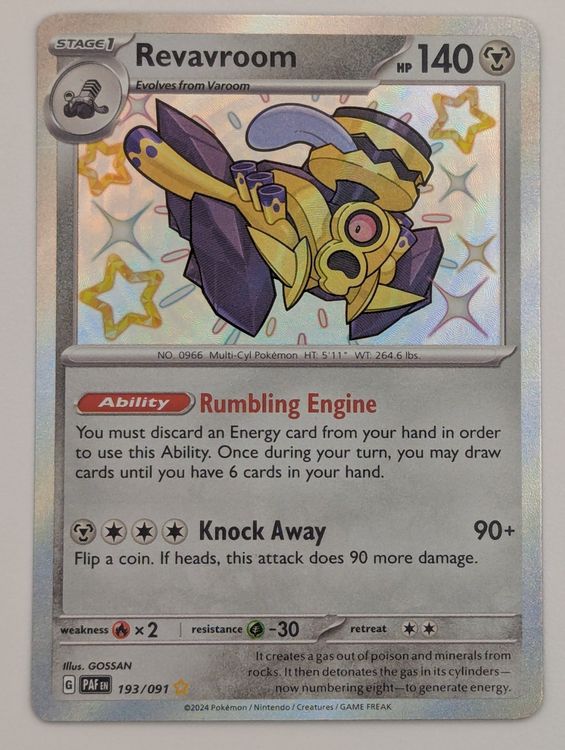 Revavroom | Shiny Rare | Paldean Fates | 193 | Pokemon (Neu (gemäss ...
