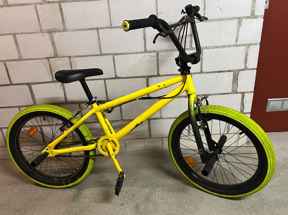 BMX freestyle (type flatland) avec pegs et gyro 10-14 ans (D'occasion ...