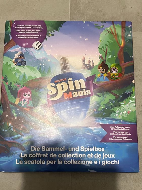 Migros Spin Mania Sammel und Spielbox mit Figuren (Gebraucht) in ...