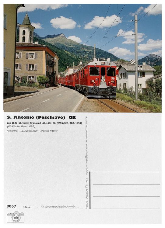 S.Antonio Li Curt Poschiavo Graubünden Bernina Bahn RhB ABe | Kaufen auf Ricardo