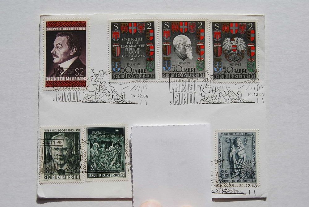 Frankierter Brief Austria 1969 (Gebraucht) in Rüfenacht BE für CHF 1 ...