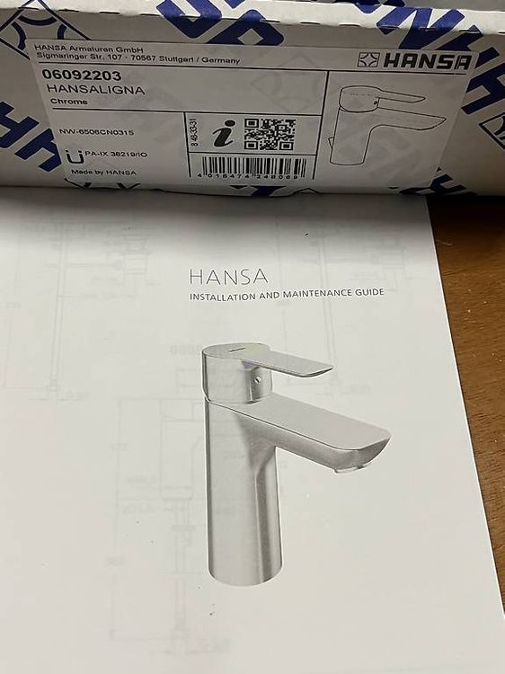 Hansa Ligna Waschtischarmatur mit Zugstangen-Ablaufgarnitur (Gebraucht ...