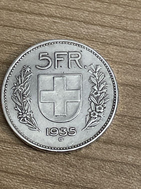 5 Franken Schweiz 1935 Silber | Kaufen auf Ricardo