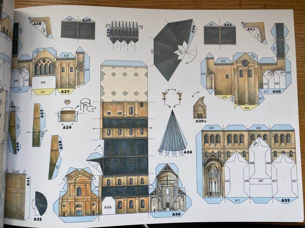 Maquette Bastelbogen Mont Saint-Michel 1:500 (Neu (gemäss Beschreibung ...