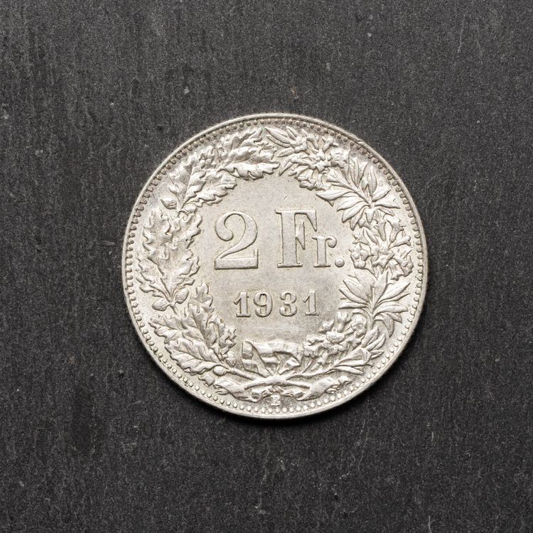 Silbermünze 2 Franken Helvetia 1931 Schweiz | Kaufen auf Ricardo